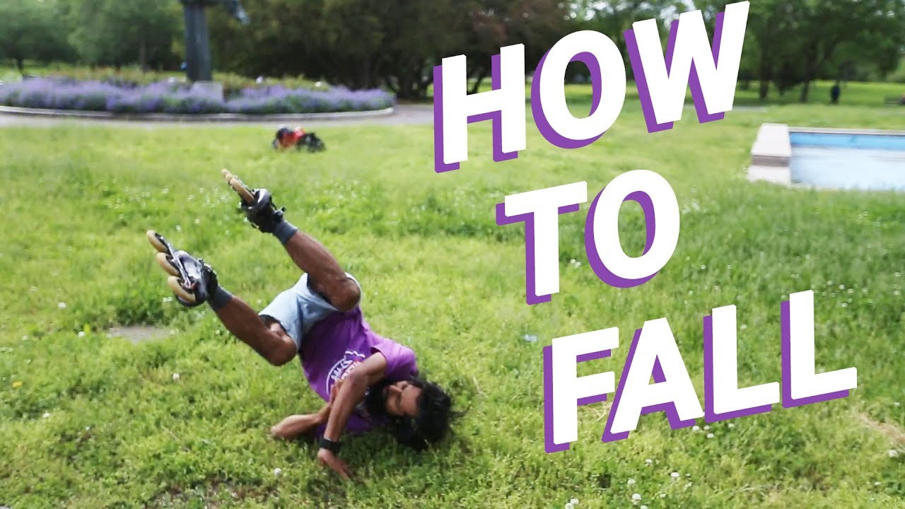 HOW TO FALL ON INLINE SKATES AND ROLLERBLADES - YouTube