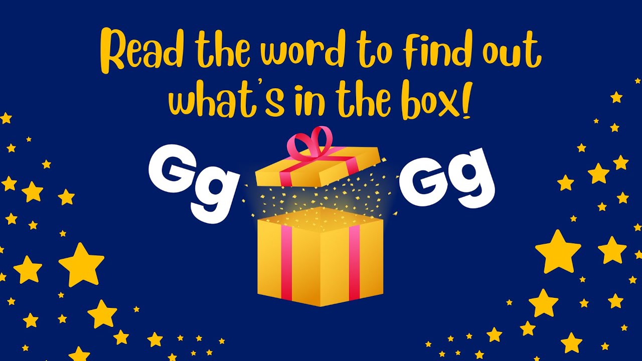 Phonics | E8 - Read & Open The Box ! | Reading | Sounds S - G - YouTube