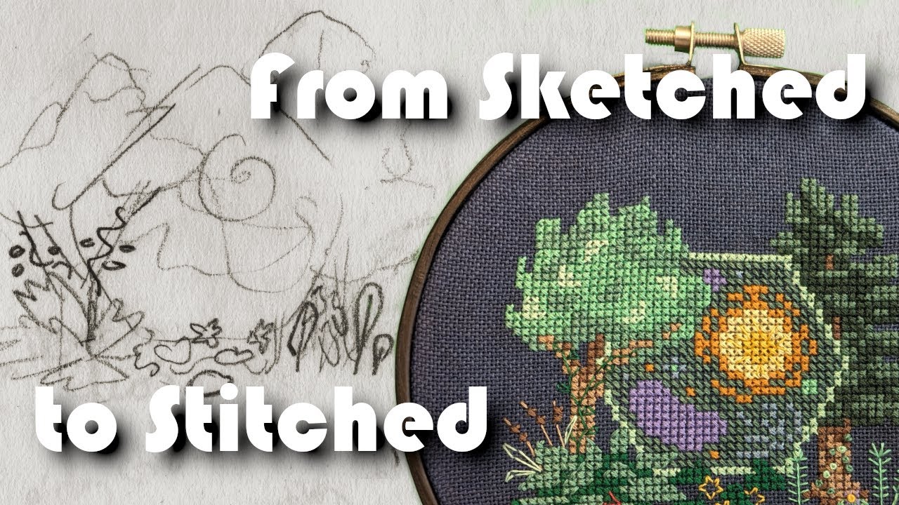 Every Step in Making a Cross Stitch Pattern - YouTube