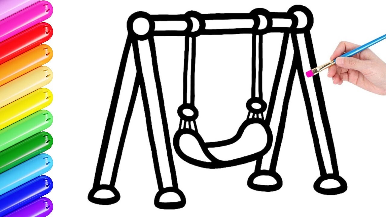 How to Draw a Cradle Easy For Kids | Painting, Coloring For Kids and ...