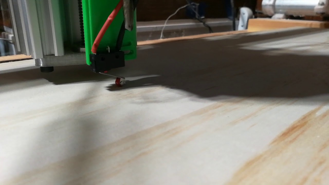 Z probe for CNC router - YouTube