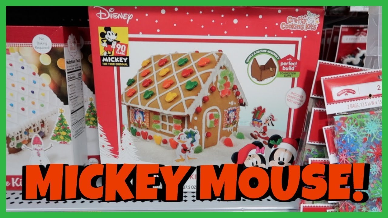 MICKEY GINGERBREAD HOUSE KIT! - November 11, 2018 - YouTube