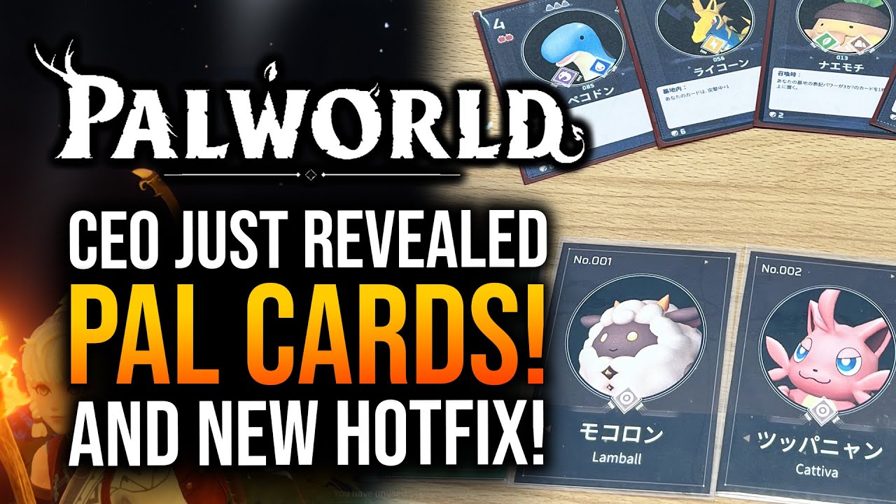 Palworld - CEO Just Revealed Pal Cards & HOTFIX! - YouTube