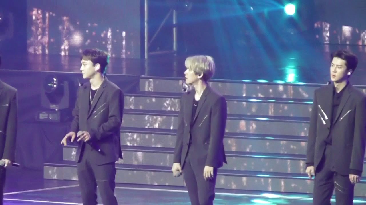 190706 SBS Super Concert live EXO - Smile On My Face Baekhyun focus ...