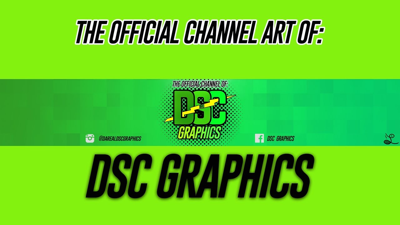 DSC Graphics Channel Banner Speed Art!! - YouTube