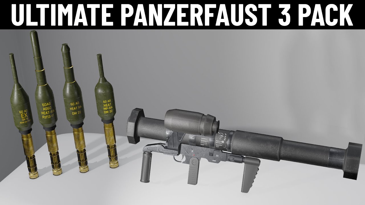 Panzerfaust 3 3D Model Showcase - YouTube