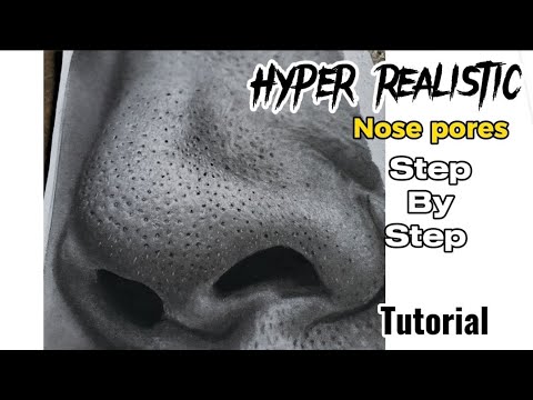 Hyper realistic nose drawing -full start-to-finish tutorial/Tutorial ...