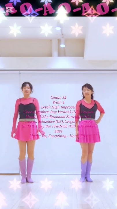 A-O line dance| 에이오 라인댄스 |high improver - YouTube