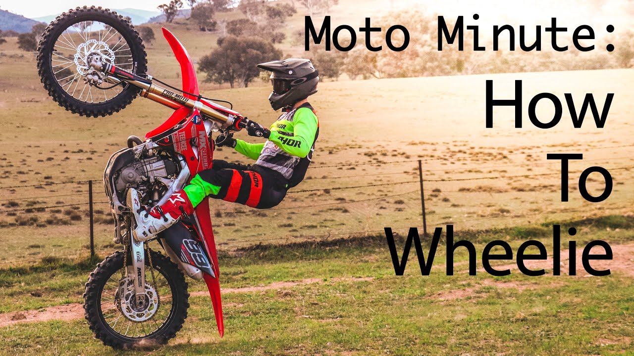 Moto Minute - How to Slow Wheelie fender scrape in 1 minute! - YouTube