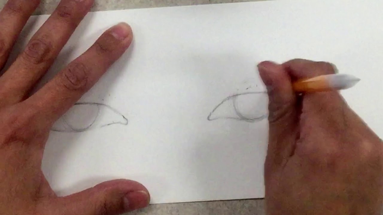The Eyes-Paper Set Up and Beginning Sketching - YouTube