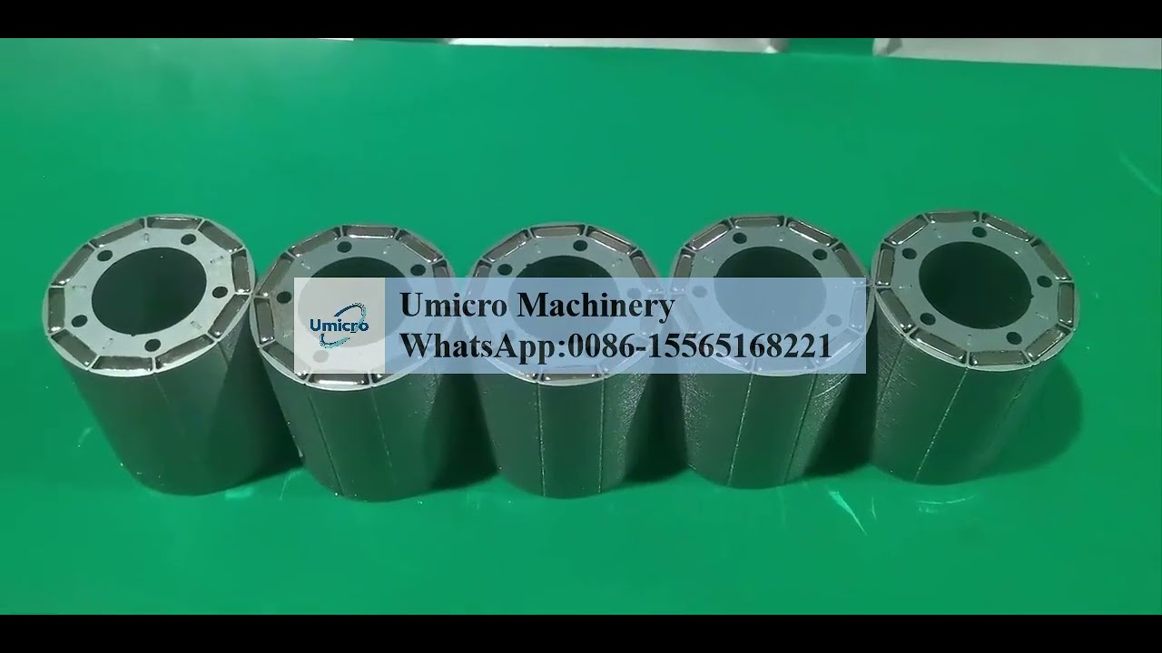 Motor rotor magnet loading, manual insertion vs - YouTube