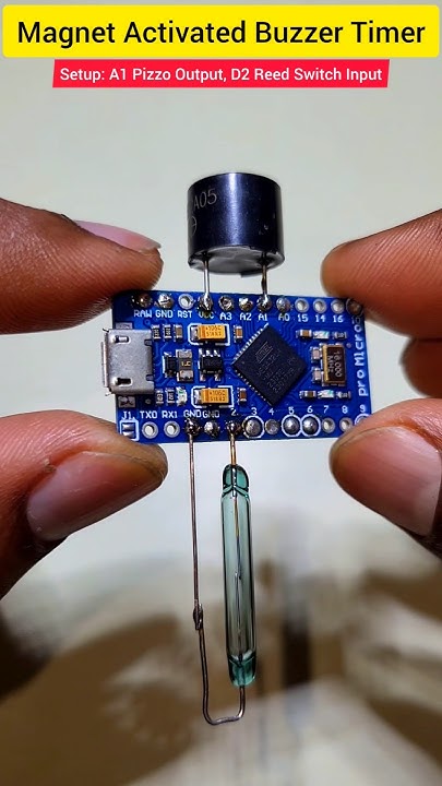 Magnet Activated Buzzer Timer ⏳ Electronics Project 🔥🔥 #shorts #electroeshu #arduino #experiment ...