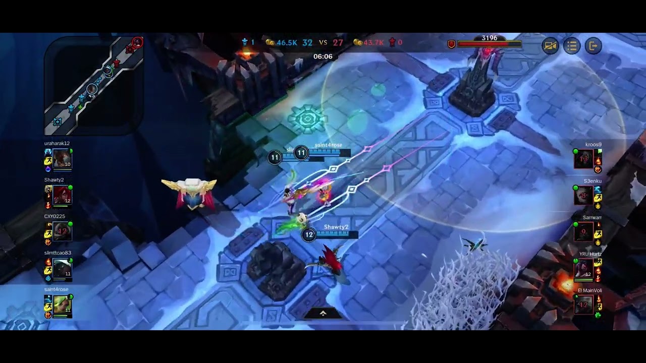 LoL Wild Rift Legendary Project: Zeri 1st Game in ARAM Warrior Gameplay ...