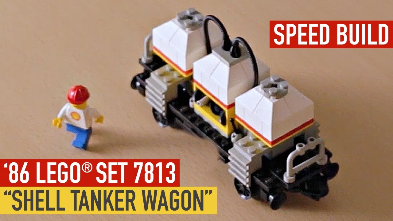 Watch This Vintage LEGO® Tanker Wagon Come Together Piece By Piece ...