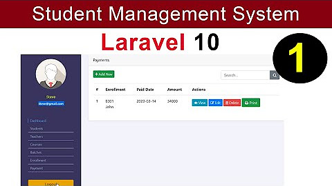 Student Management Project using Laravel 10 - YouTube
