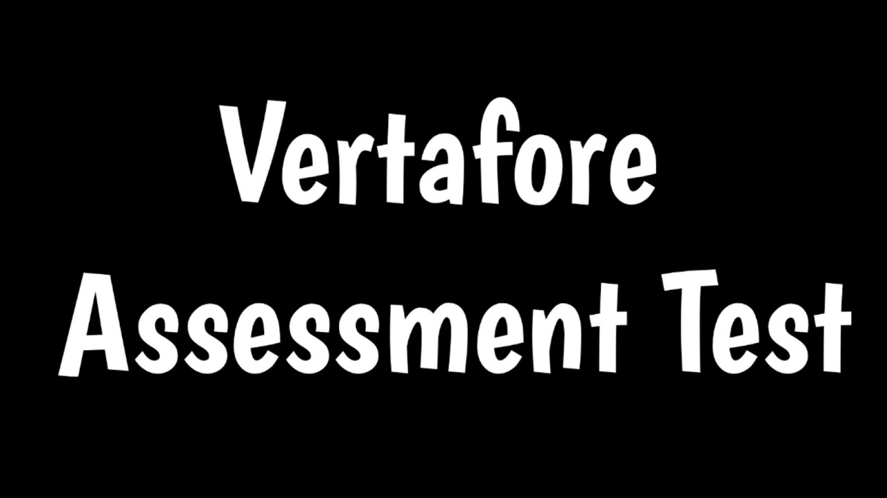 Vertafore Assessment Test | How To Pass Vertafore Assessment Test ...
