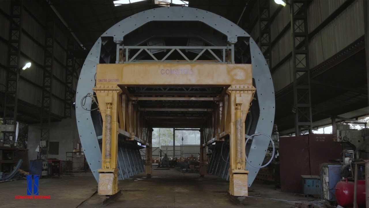 Tunnel Lining Equipment by Constrosystems - YouTube