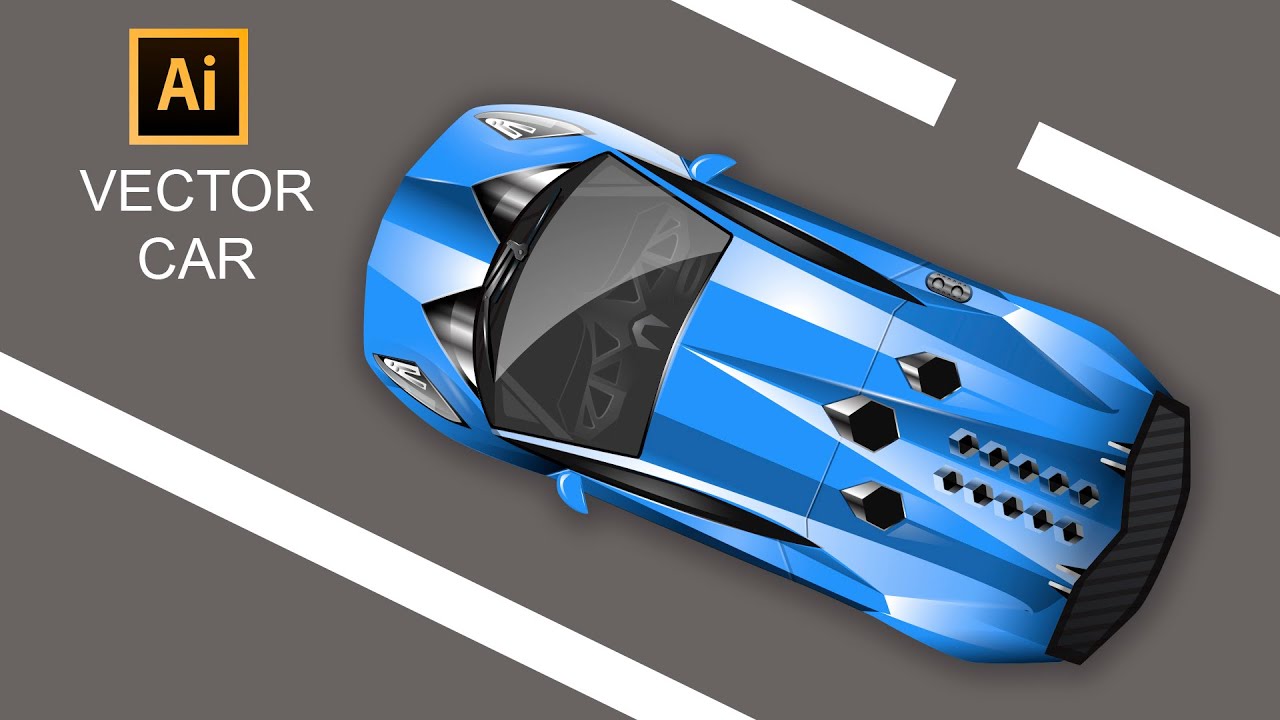 Illustrator Tutorial Vector Car Illustration Speedart Youtube
