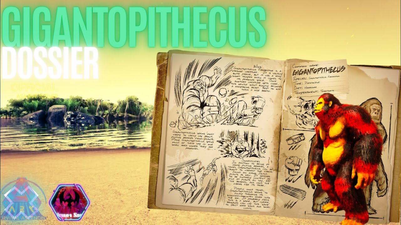 Gigantopithecus Dossier || Explorer Note x Ark Survival Ascended from ...