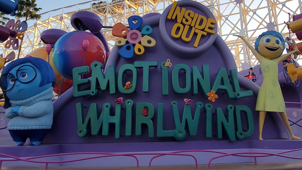 Exclusive inside out ride at Disneyland california adventure - YouTube