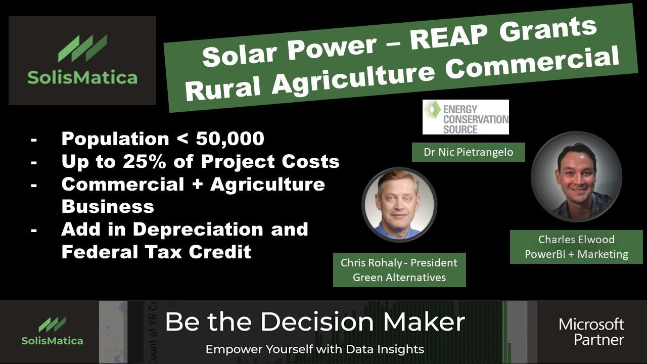 Did you know that there is a Solar USDA (REAP) grant for Rural ...