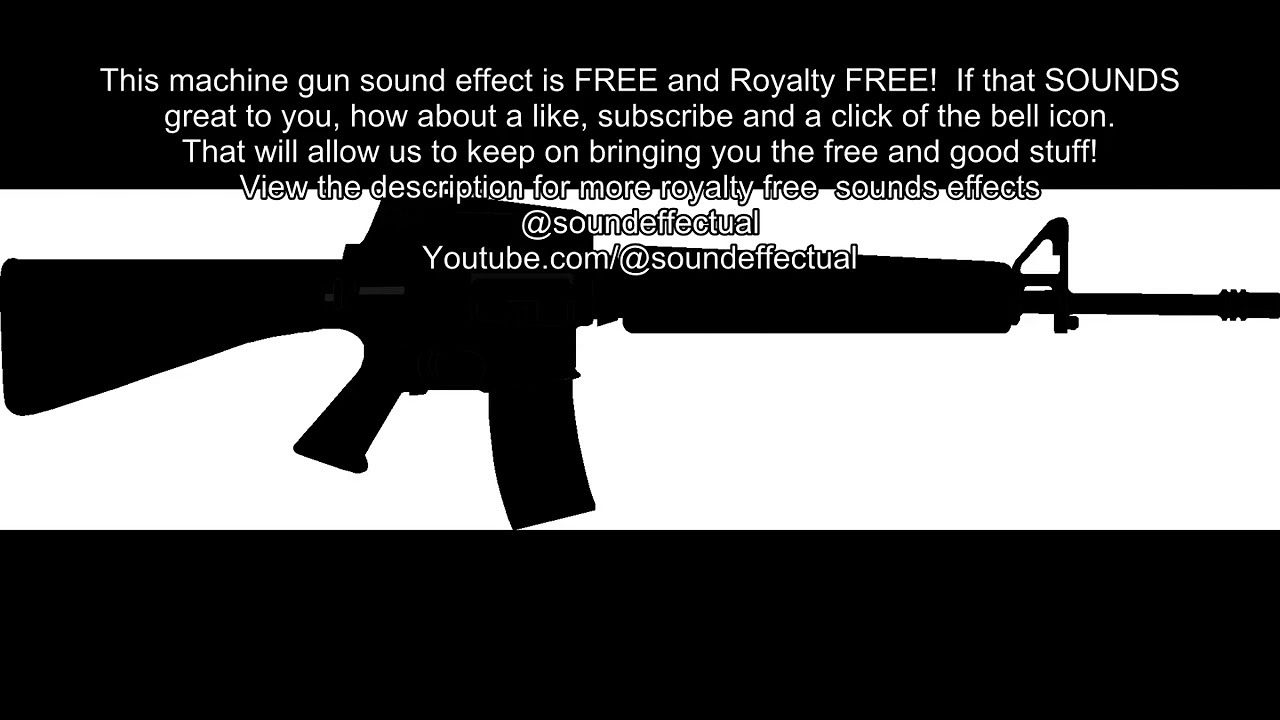 Heavy Machine Gun 50 Caliber single shot sound effect | No copyright ...