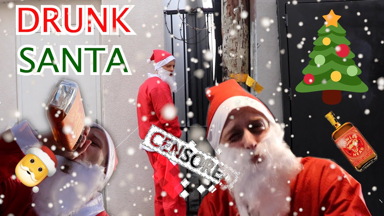 Drunk Santa on Hollywood Blvd - YouTube