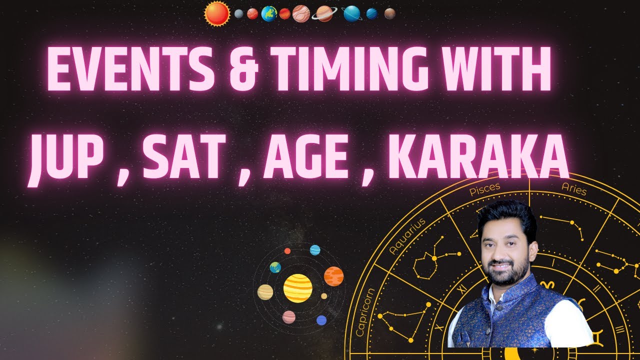 Life EVENTS & TIMING with Jupiter, Saturn , karaka & age | Vedic astrology | Learn Astrology ...