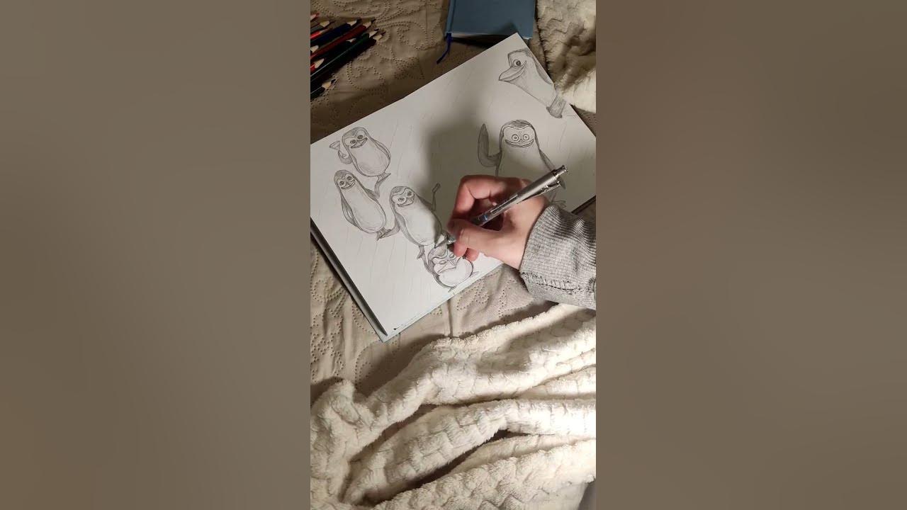 веселые пингвины пингвин рисуем Vettyjoy Shorts Youtube