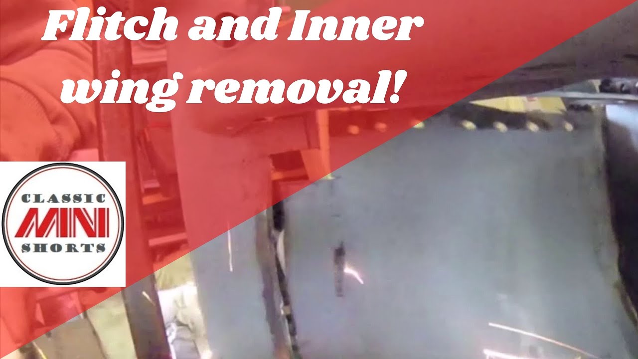 72 Classic Mini Restoration - Flitch and inner wing NS removal - YouTube