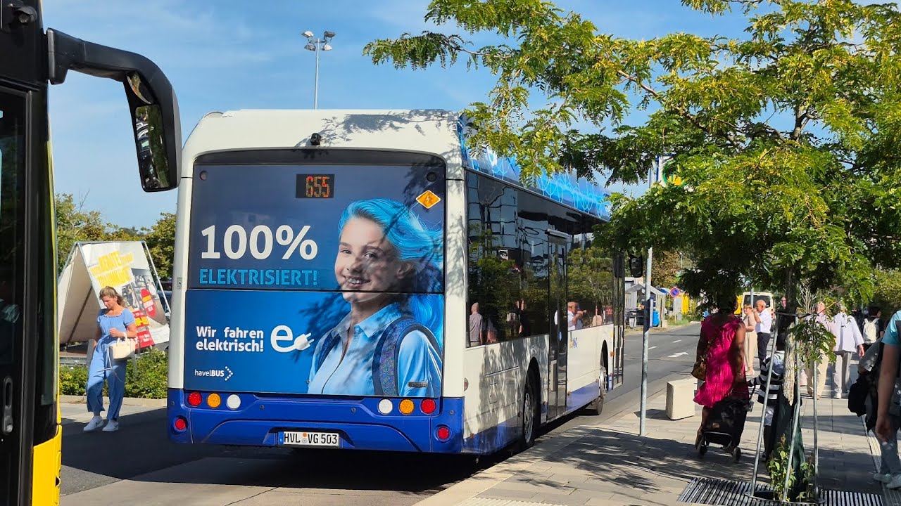 Havelbus | Mitfahrt im kompletten 655 von Falkensee, Bahnhof bis ...