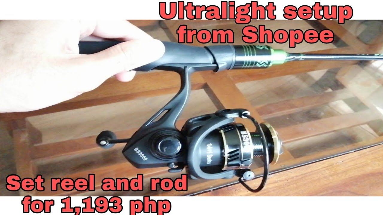 Ultralight or UL setup | reel with rod set from shopee 2021 | For only ...