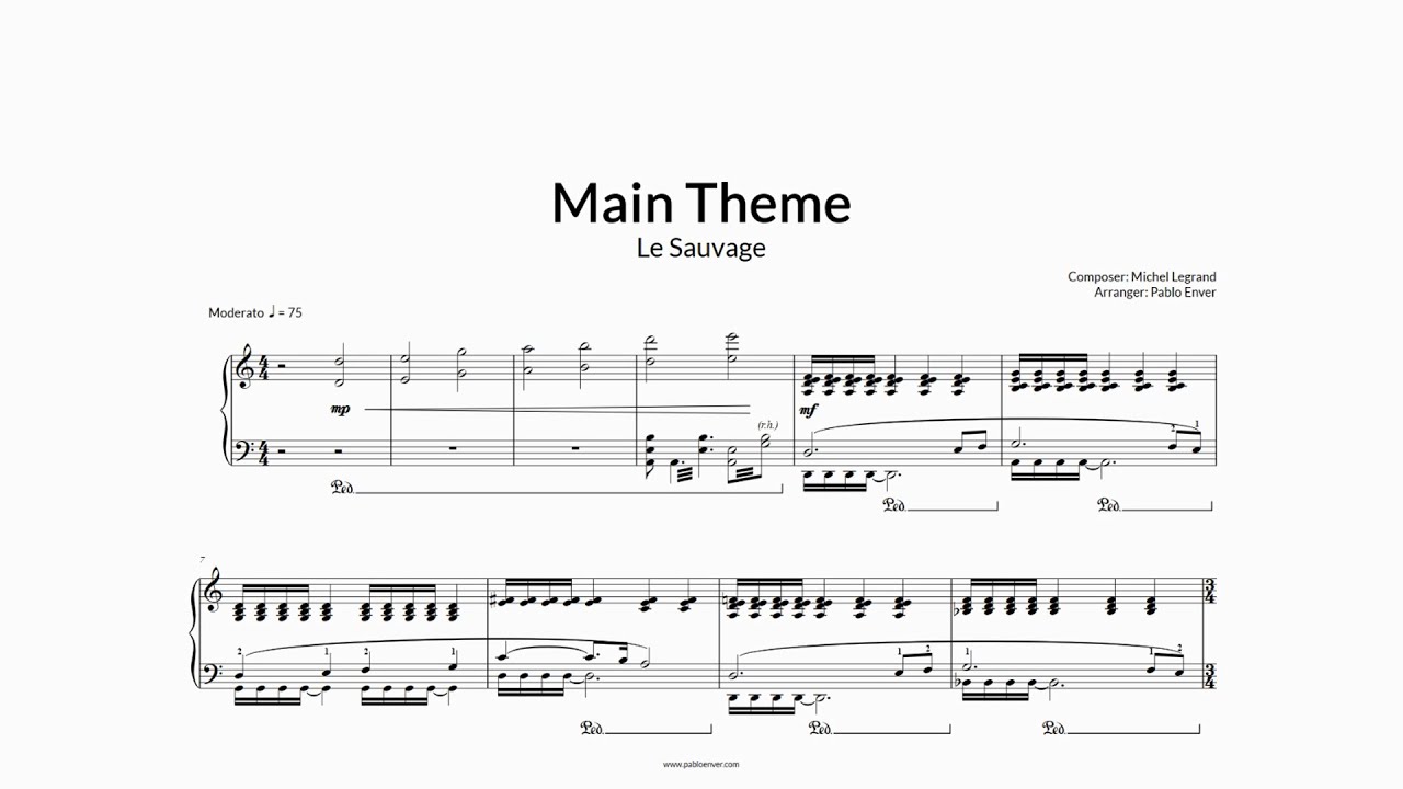 Le Sauvage - Main Theme (Piano Cover) - YouTube