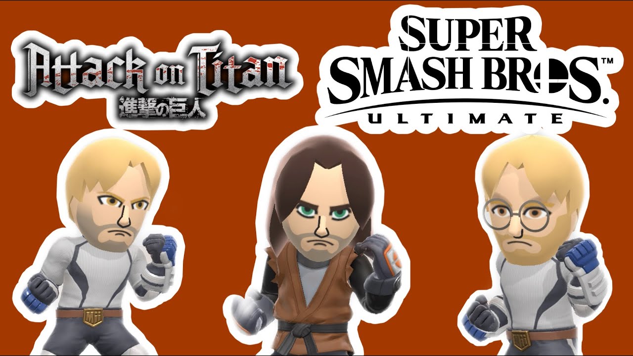 How To Make Attack On Titan The Final Season Mii Fighters In Super ...