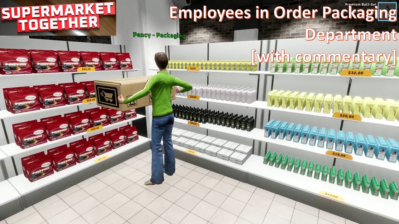 Supermarket Together | Employees in Order Packaging Department [with ...