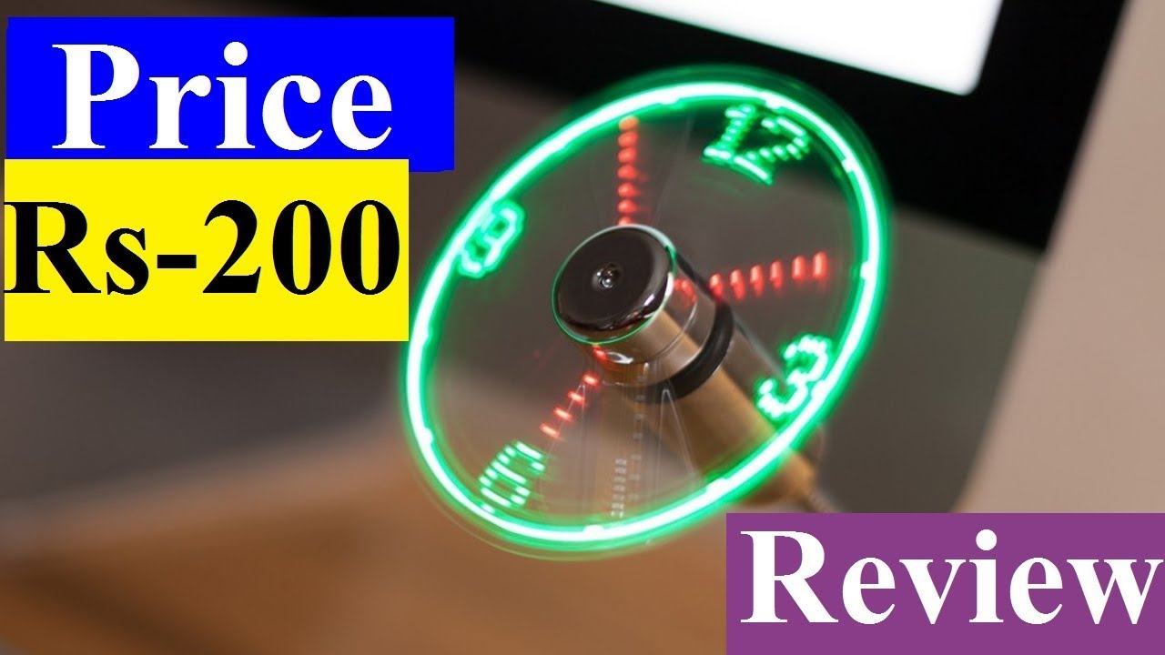 Unboxing and review of Programmable USB LED Fan from new delhi - YouTube
