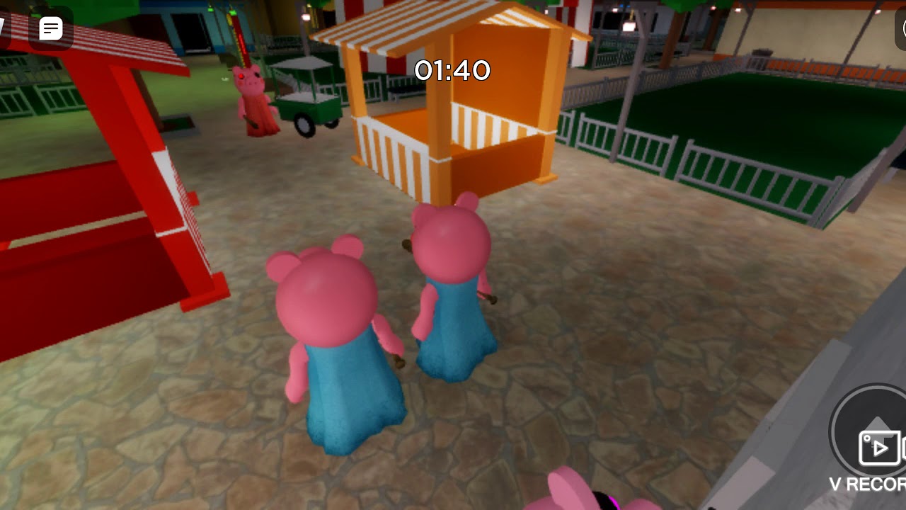 Playing piggy with lilly and dj - YouTube