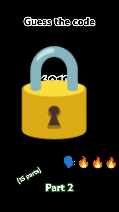 Guess The Code Part 2 10 15 Parts Youtube