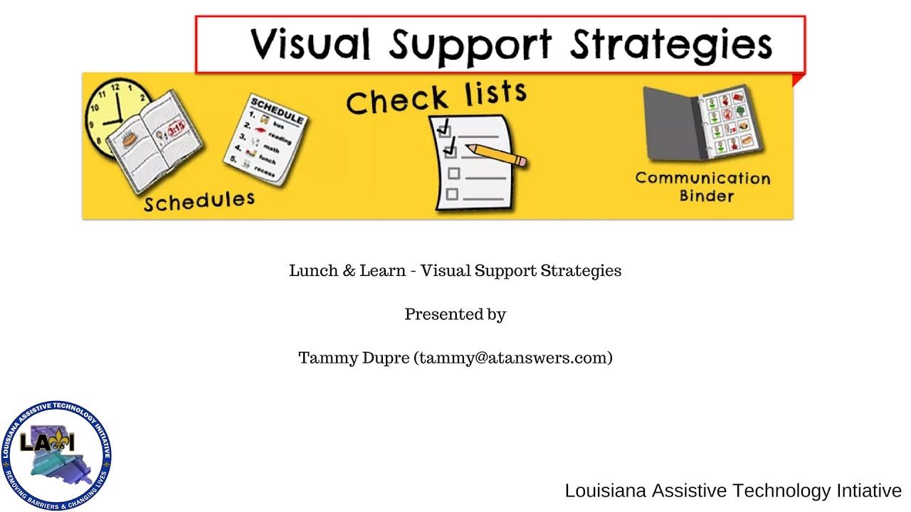 Visual Support Strategies Webinar - YouTube