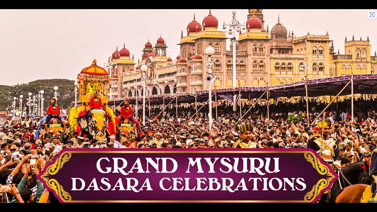 Grand Mysuru Dasara celebrations from the crowd view | Mysore Dasara ...