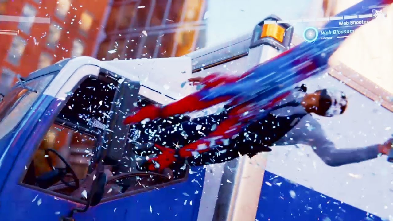 Spider-Man glitches into the Spider-Verse - YouTube