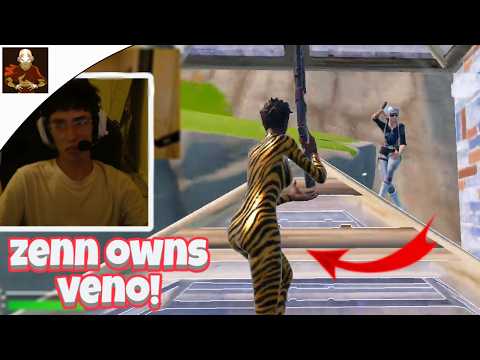 ZENN vs VENO😳 (1v1 REALISTICS) [FORTNITE TOKEN/WAGER]