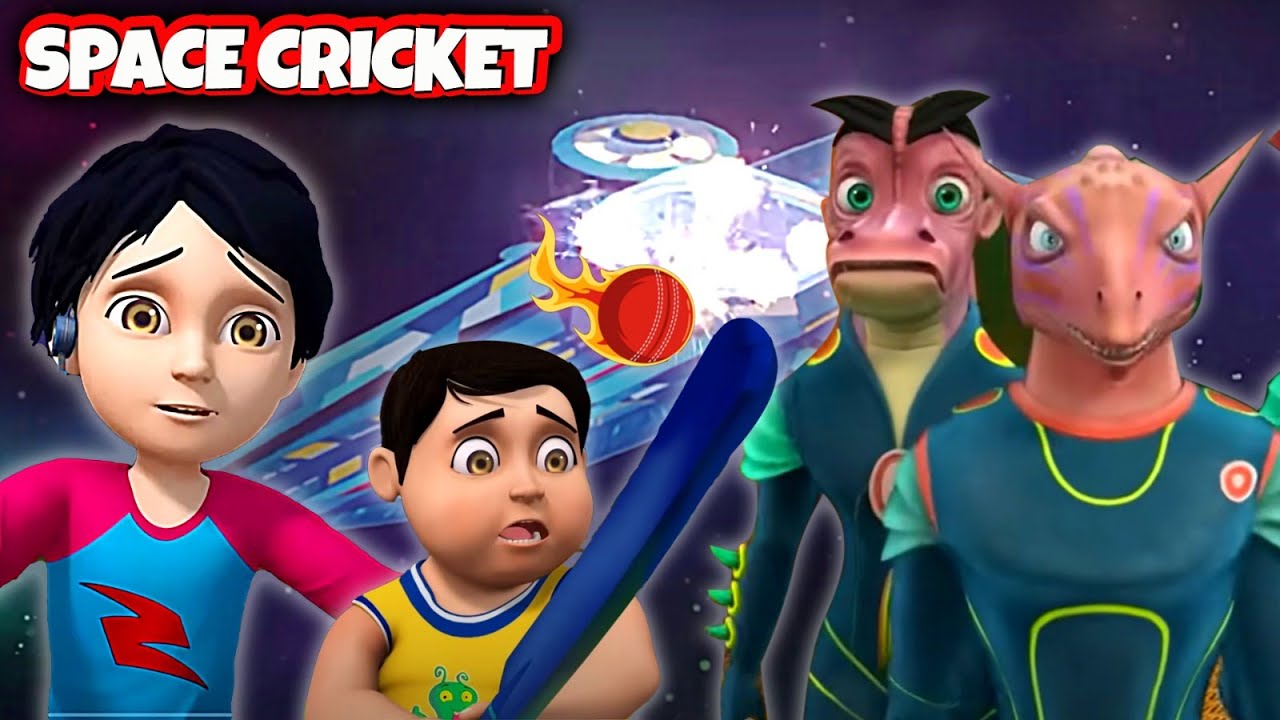 #Shiva | Shiva's Crazy Cricket Match in Space with Aliens! - YouTube