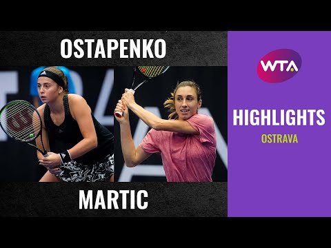 Jelena Ostapenko vs. Petra Martic | 2020 Ostrava First Round | WTA Highlights
