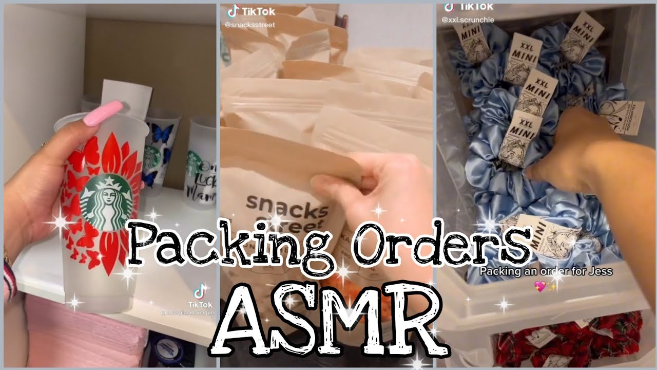 Packing Orders ASMR tik tok Compilation - YouTube