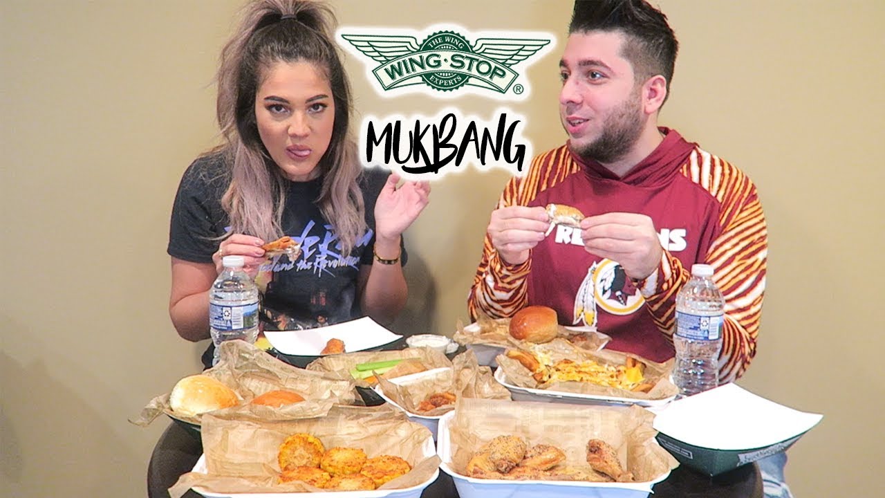 HUGE WINGSTOP MUKBANG - YouTube