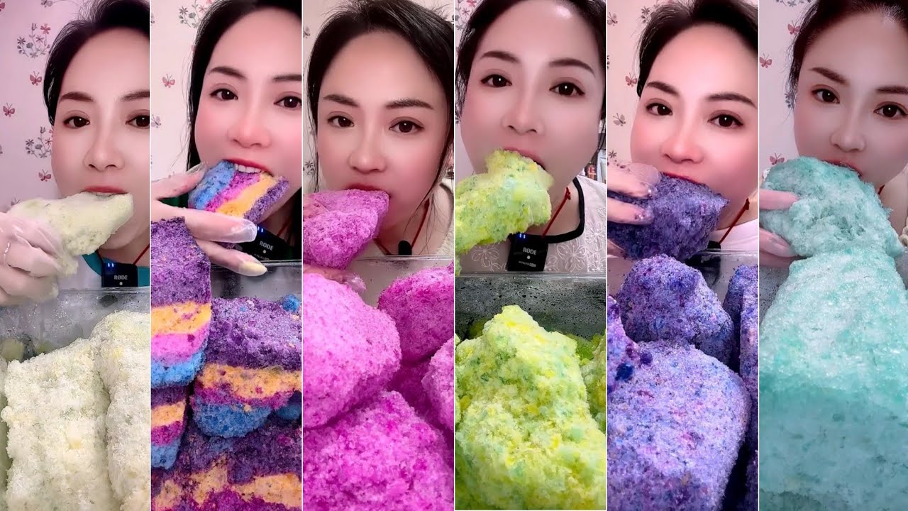 ASMR shaved ice cake new - YouTube