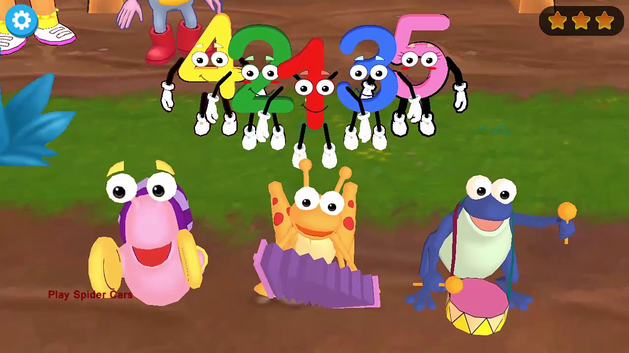 Learn with Dora Music And Art Mthematics Five Number Siblings Cartoon ...