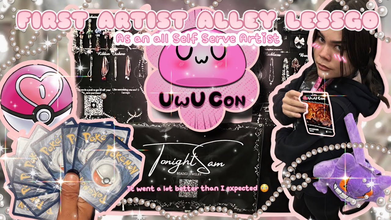 My First Artist Alley As a Self Serve Artist | UwU Con 2024 - YouTube