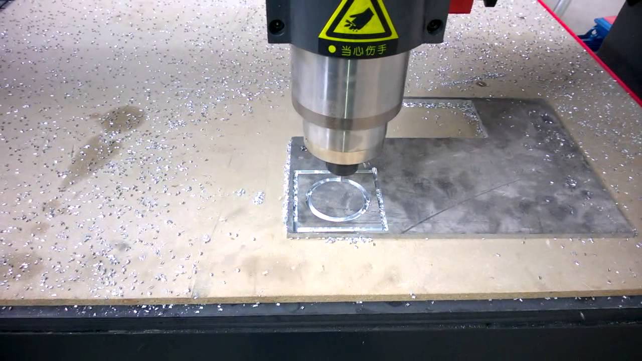 cnc router for aluminum plate cutting 2030 model - YouTube